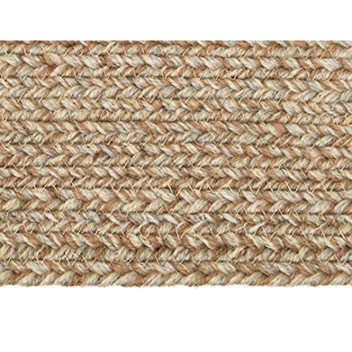 SISOSU Performance Braided Area Rug - Carpets for Living Room, Bedroom, Dining Room, Home Décor - Luxurious Handcrafted Traditional Rug - PET-Yarn - Modern Rugs- 4’ x 6’-Beige
