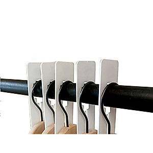 NAHANCO QSDWBLANK100, White Rectangular Clothing Size Dividers, Blank, Kit of 100