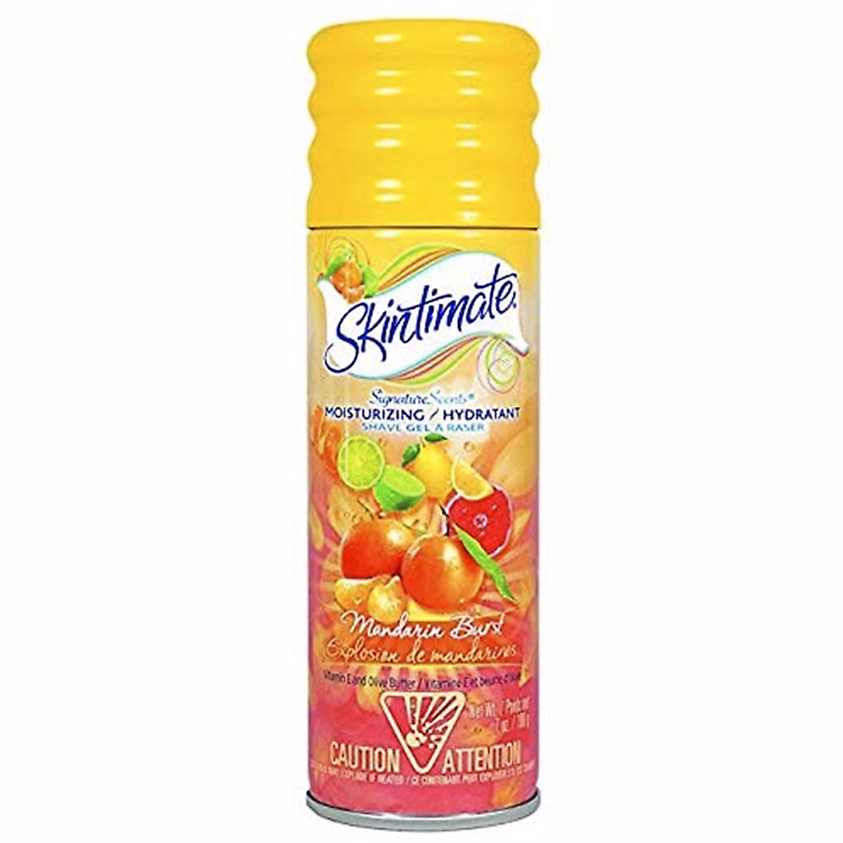 Skintimate Signature Scents Moisturizing Shave Gel for Women Mandarin Burst with Vitamin E and Olive Butter - 7 Ounce