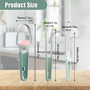 VRLOFY Watermelon Cutter Slicer Tool,3-in-1 Stainless Steel Watermelon Cutter Slicer Tool,Watermelon Popsicle Cutter Watermelon Fork Slicer Cutter Melon Cutter Watermelon Knife Fruit Cutter