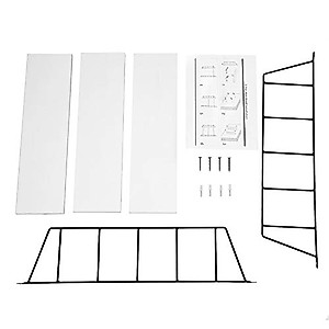 3 Tier White Wall Shelf, Bathroom Shelves Wall Mounted Industrial Floating Shelves Hanging Storage Rack Wall Rack Holder Rack For Bedroom