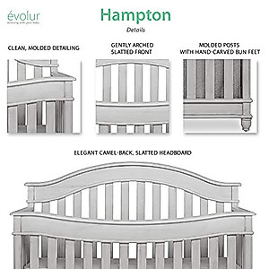 Evolur Hampton/ Parkland 5 in 1 LifeStyle Convertible Crib