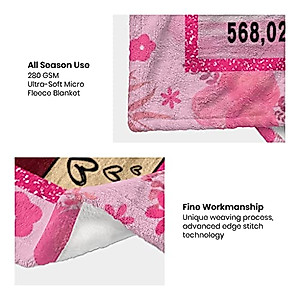 Ucuxuov 18th Birthday Gifts for Girl, 18 Birthday Decor for Girl Blanket 60"x50", Happy Birthday Gifts for 18 Year Old Girl, 18th Girl Birthday Gifts Ideas for Adult Bestie Sister Daughter Blankets