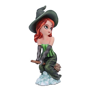 Nemesis Now Willow Witch Figurine, Green, 16cm
