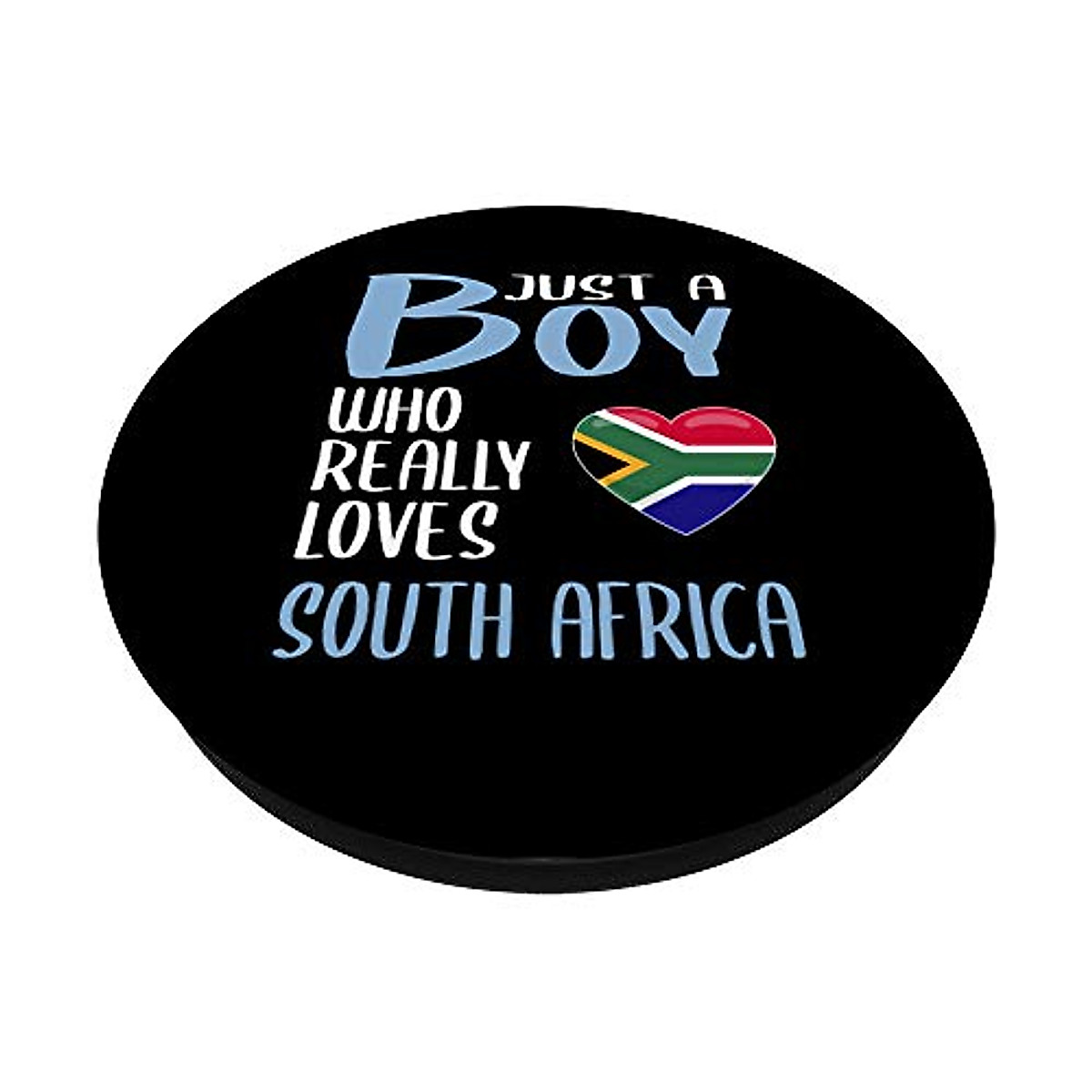 Mens Travel Gift Just A Boy Who Really Loves South Africa PopSockets PopGrip: Swappable Grip for Phones & Tablets