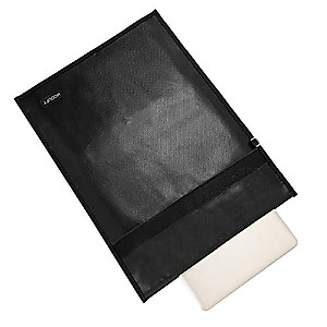 Faraday Bag for Laptops (20 x 15 inches), Faraday Cage, Faraday Bags for Phones & Key Fobs, Fireproof & Water Resistant Bag, Anti-Theft Pouch, Anti-Hacking Case Blocker (Black)