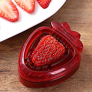 Strawberry Slicer Kitchen Gadget Fruit Cutter - Boiled Egg Slicer for Hard Boiled Eggs Slicer Stainless Steel Wire - Avocado Slicer Tool Tomato Slicer Stainless Steel Food Chopper Fruit Shape Cutters