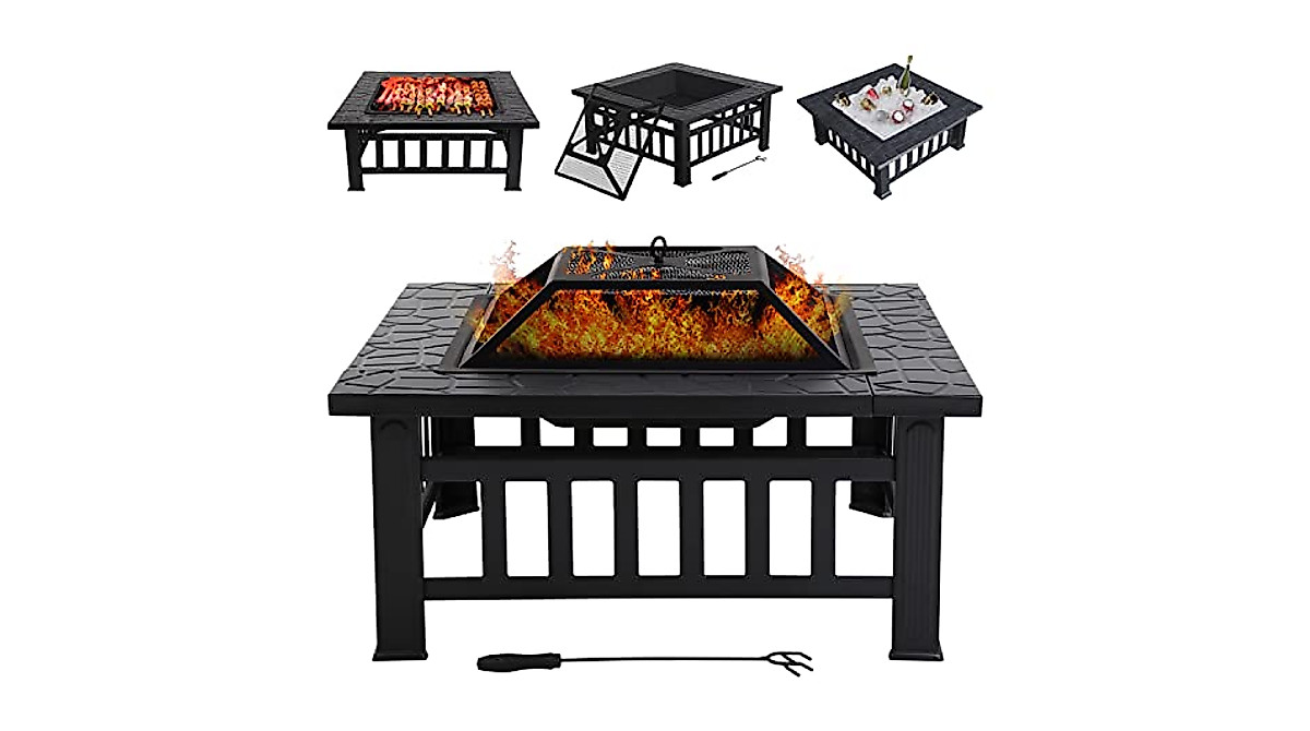 Buy MGHH 32-Inch Smokeless Fire Pit Table for Outdoor Gatherings