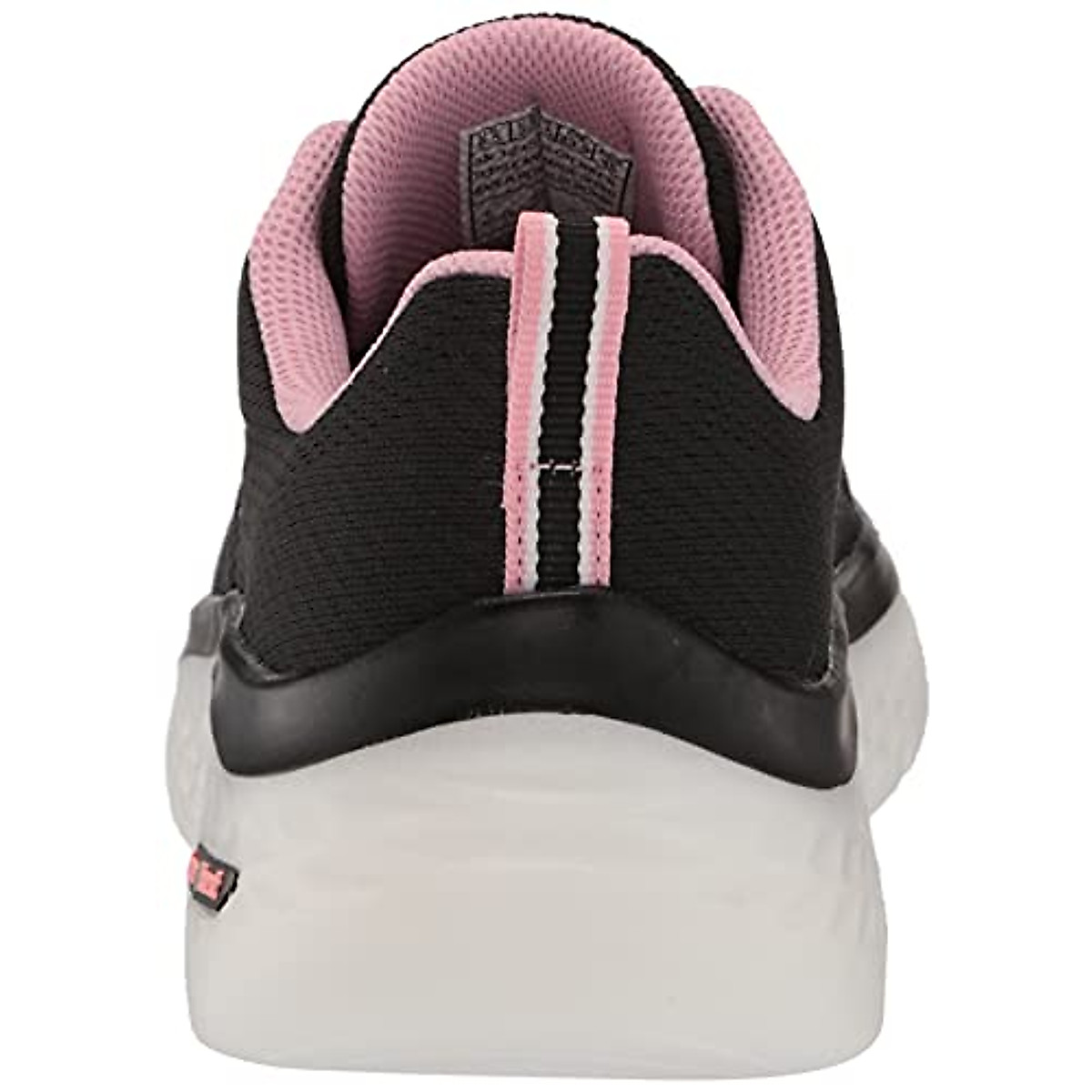 Skechers Women's GO Walk Hyper Burst-Space Insight Sneaker, Black/Pink, 7.5
