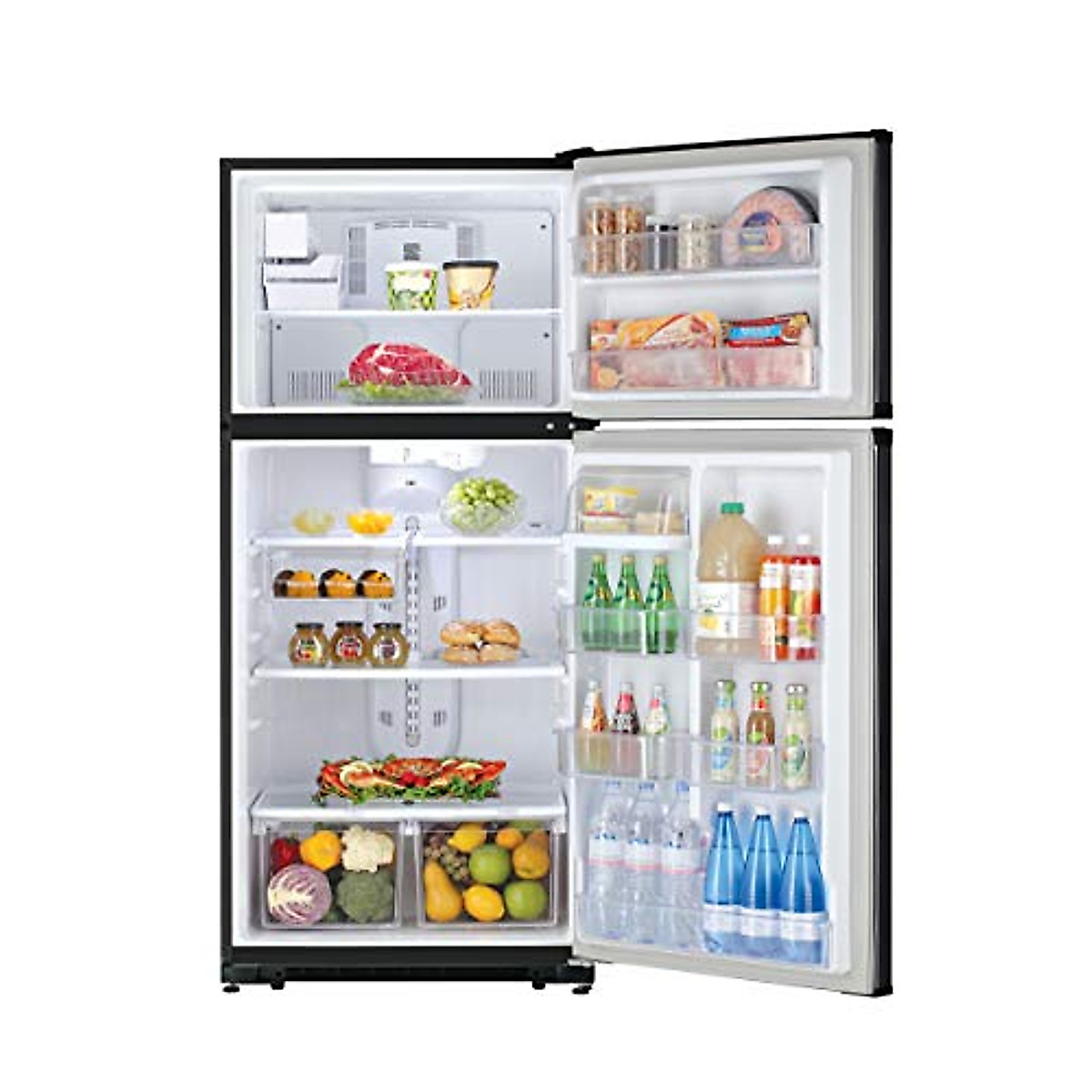 Kenmore 30" Top-Freezer Refrigerator with Ice Maker and 18 Cubic Ft. Total Capacity, Black