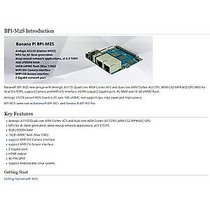 youyeetoo Banana pi BPI-M2S Single Board Computer - AI Computer Vision Applications - Dual GbE/HDMI 2.1/MIPI-CSI/MIPI-DIS - Support Android Linux, Adapt to BPI-RTL8822CS WiFi (A311D Version)