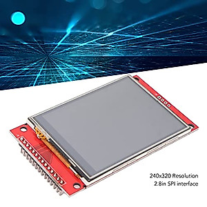 ASHATA 2.8in TFT LCD Display Module, LCD Module 320x240 Resolution, with Stylus 240x320 TFT Module 9 IO Touch Screen Monitor Module for Development Board
