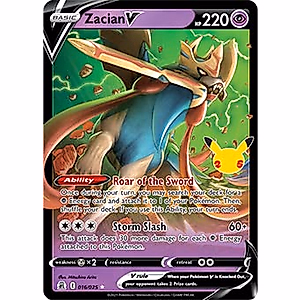 Pokémon 25th Anniversary Celebrations Zacian V + Zamazenta V + 2 Surprise Cards!