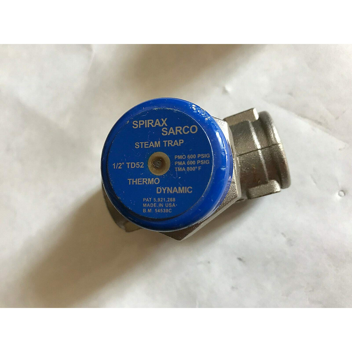 NEW 1/2" TD52 SPIRAX SARCO B.M. 54530C STEAM TRAP COOL BLUE THERMO DYNAMIC,AY