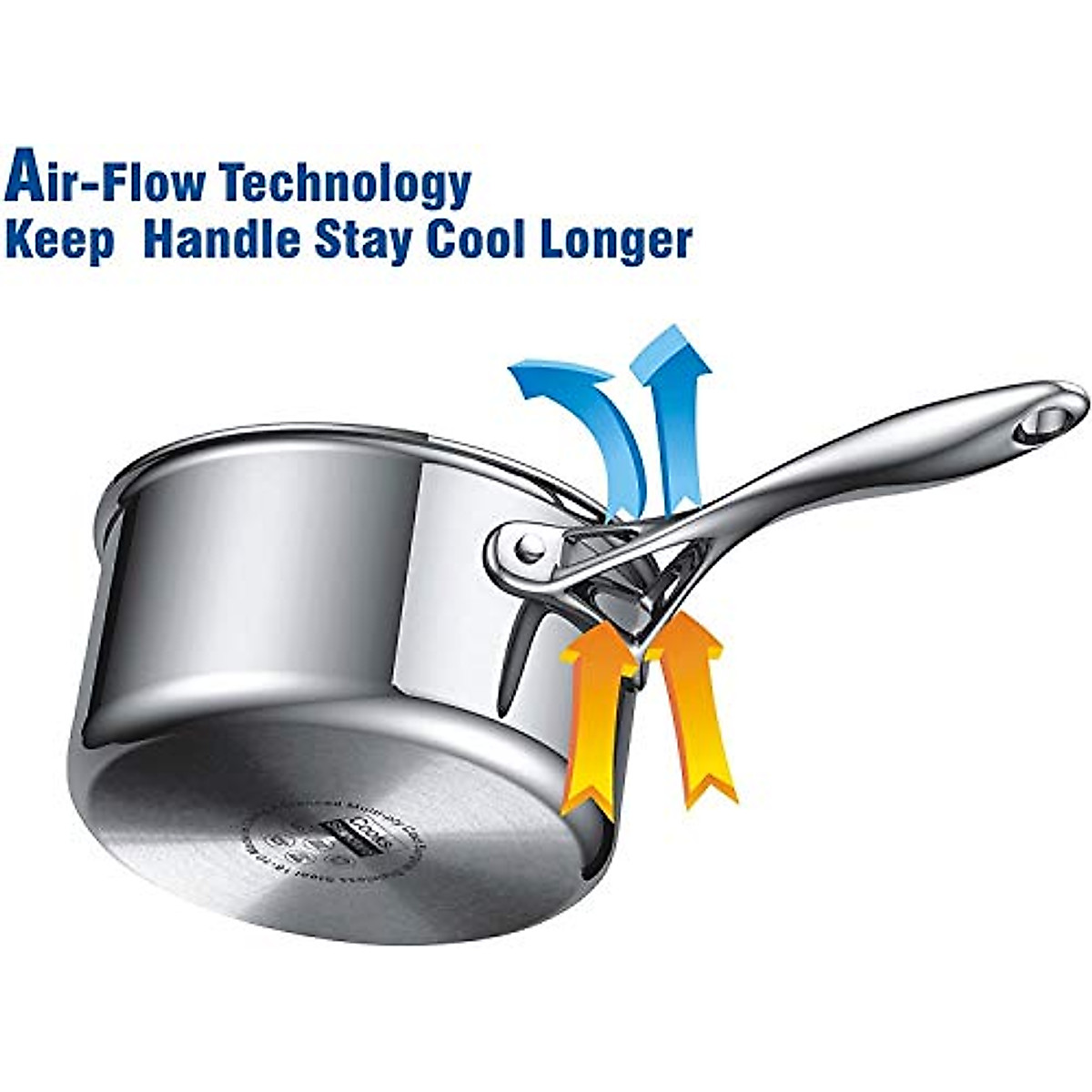 Cooks Standard Multi-Ply Clad Stainless Steel Cookware Set, 9 Piece, Silver