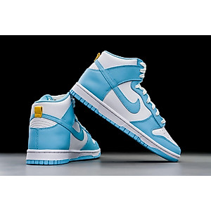 Nike Dunk Hi Retro Men's Basketball Shoes, Blue Chill Blue Chill White, 11 US