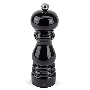 Peugeot Paris U'Select Lacquer Salt And Pepper Mill Set 7", Black And White