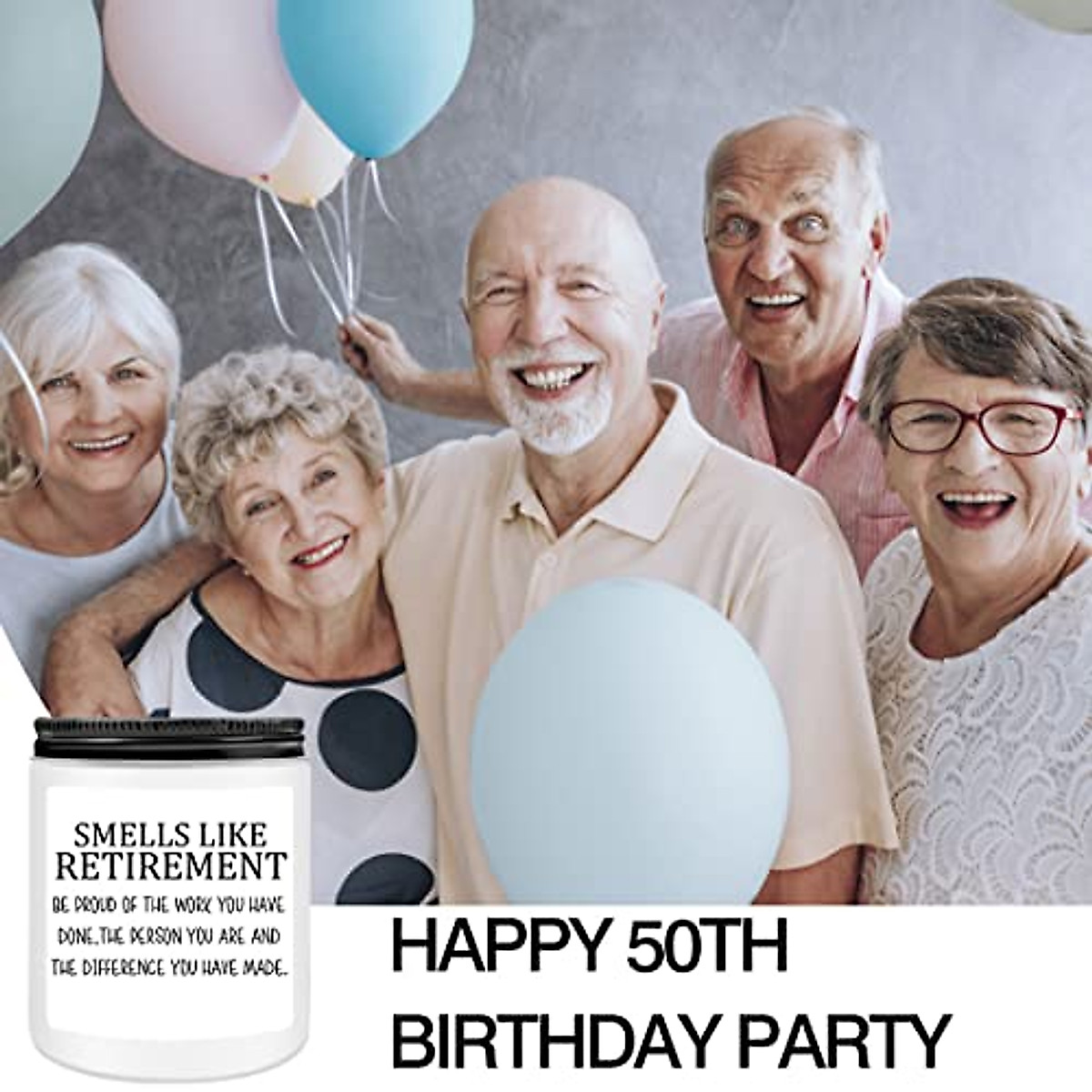 Retirement Gifts for Women Men,Happy Retirement Gifts for Coworker Best Friends Dad Mom Teacher Nurse Boss,Retirement Party Decorations for Her Him, Unique Candle Gifts for Retired Men Women