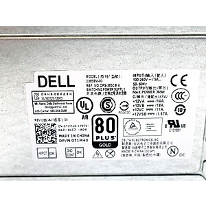 Optiplex XE2 T20 7VK45 100-240V~ 365W D365EM-00 Power Supply T1M43 0T1M43 by EbidDealz