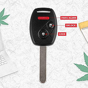 Keyless Entry Remote Car Key Fob Replacement Fits Fob for Honda 2005 2006 2007 2008 Pilot Replacement for CWTWB1U545