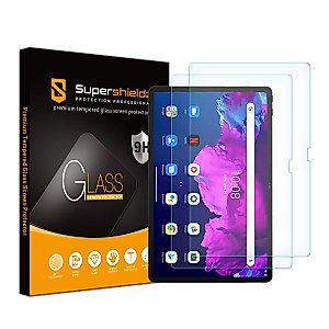 Supershieldz (2 Pack) Designed for Lenovo Tab P11 / P11 Plus (11 inch) Screen Protector, (Tempered Glass) Anti Scratch, Bubble Free