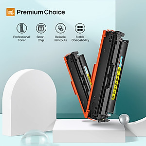 KEENKLE 206X 206A Toner Cartridges 4 Pack High Yield (with CHIP) Compatible Replacement for HP with Color Laserjet Pro MFP M283fdw M283cdw M255dw M283 Printer (BCMY)