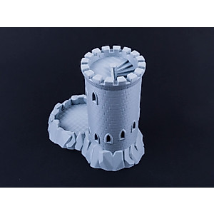 3D Vikings D&D Dice Tower Castle for All Dice Sizes. Perfect Dice Roller for Dungeons and Dragons, Tabletop RPG, Miniature Games and Board Games