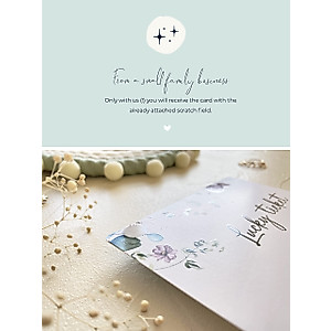 Joli Coon Pregnancy announcement scratch card - You are going to be an aunt - Baby announcement with envelope - Eucalyptus