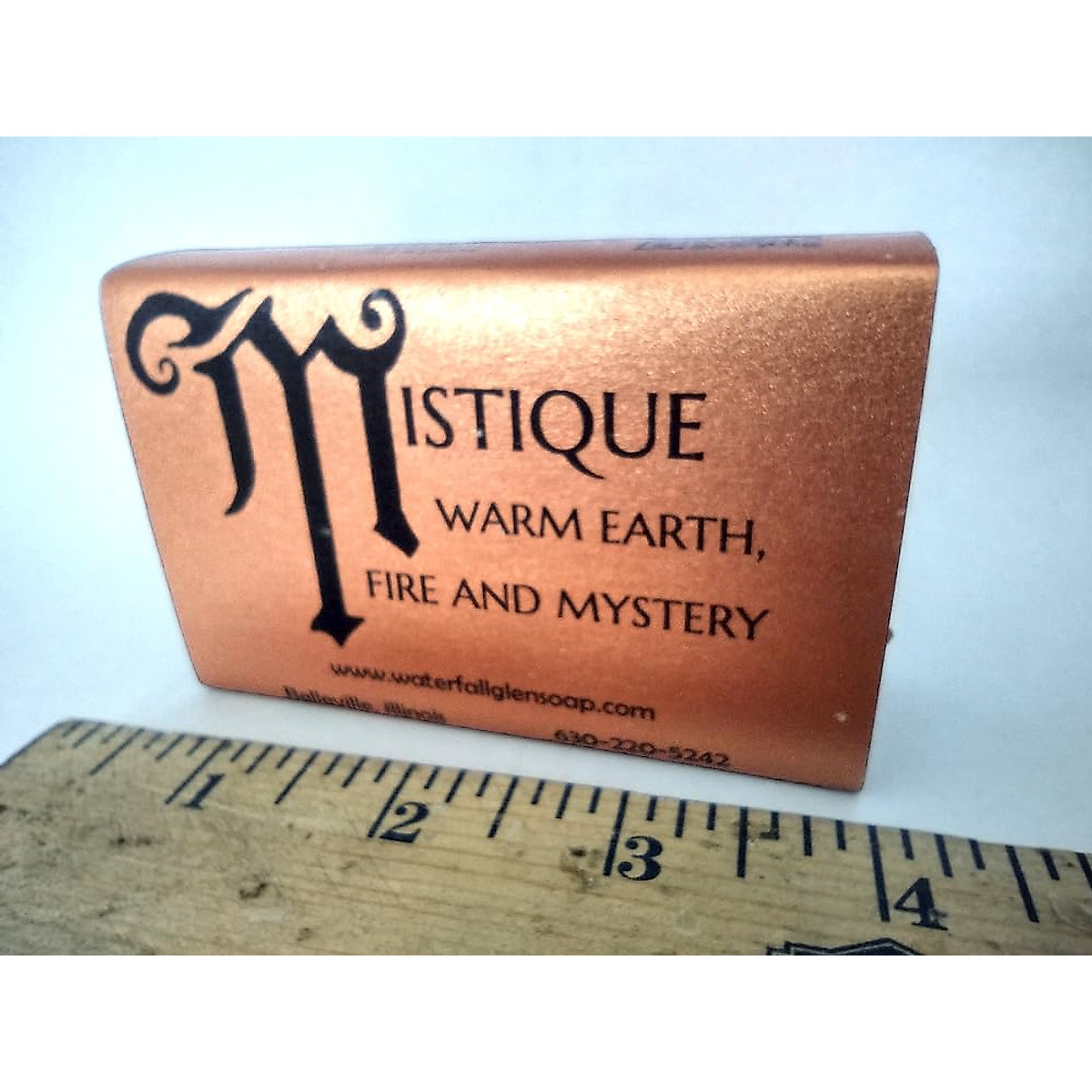 WFG WATERFALL GLEN SOAP COMPANY, LLC, Mistique, sandalwood, patchouli and spices bath soap, body soap, natural vegan soap enriched with cocoa butter