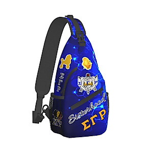 Emiyrtn Sigma Gamma Rho Crossbody Bag, Outdoor Travel Shoulder Bag, Sigma Gamma Rho Gift, Sigma Gamma Rho Backpack
