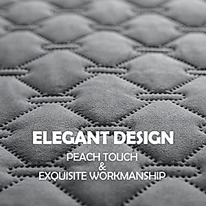 gogobunny 100% Double-Sided Waterproof Dog Bed Cover Pet Blanket Sofa Couch Furniture Protector for Kids Children Dog Cat, Reversible (52x82 Inch (Pack of 1), Dark Grey/Light Grey)