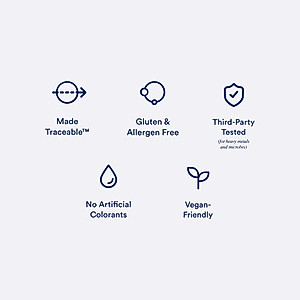 Ritual Teen Vitamins for Girls - Zinc, Vitamin A and D3 for Immune Function Support*, Omega-3 DHA & B12 for Brain Health, Non-GMO, Mint Essenced, 30 Day Supply, 60 Vegan Capsules