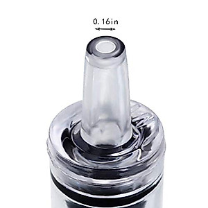 Maxmoral 10PCS Plastic One Way Air Pump Check Valves Non-Return Aquarium Fish Tank Air Pump Stop Valve Accessories(Black)