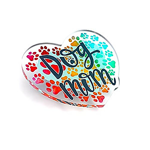 BOGGBeans Dog Mom Charm for Bogg Bag, Simply Southern Totes, and Similar Styles. Acrylic 3" Animal Pet Charm Accessories for Beach Totes