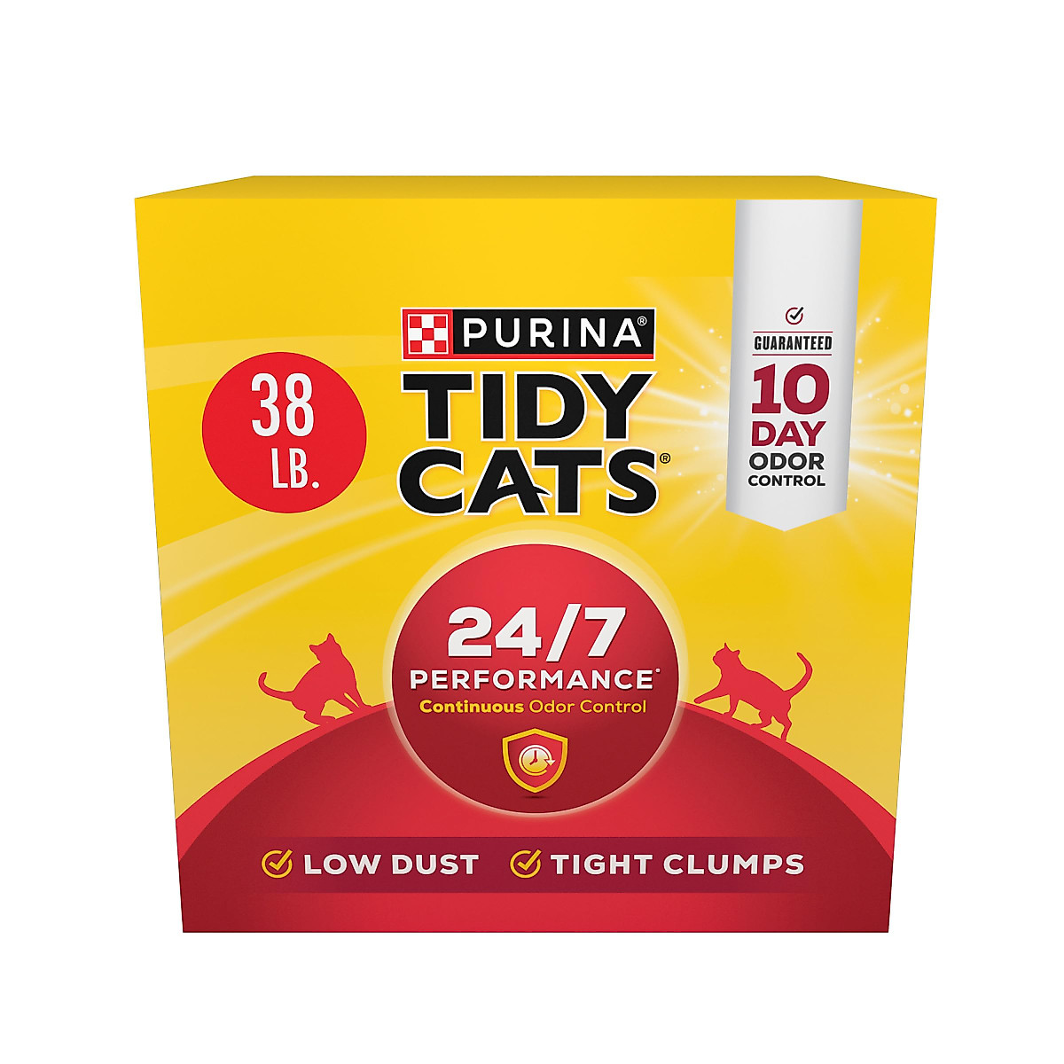 Purina Tidy Cats Clumping Cat Litter, 24/7 Performance Multi Cat Litter - 38 lb. Box