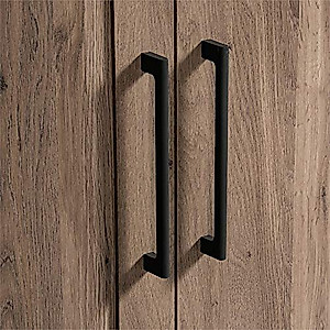 Pemberly Row Modern Engineered Wood Wardrobe Armoire with 1-Drawer in Salt Oak