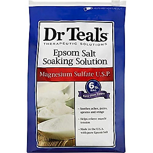 VELCRO Brand Dr. Teal's Epsom Salt, 6 Pounds (2 Count)