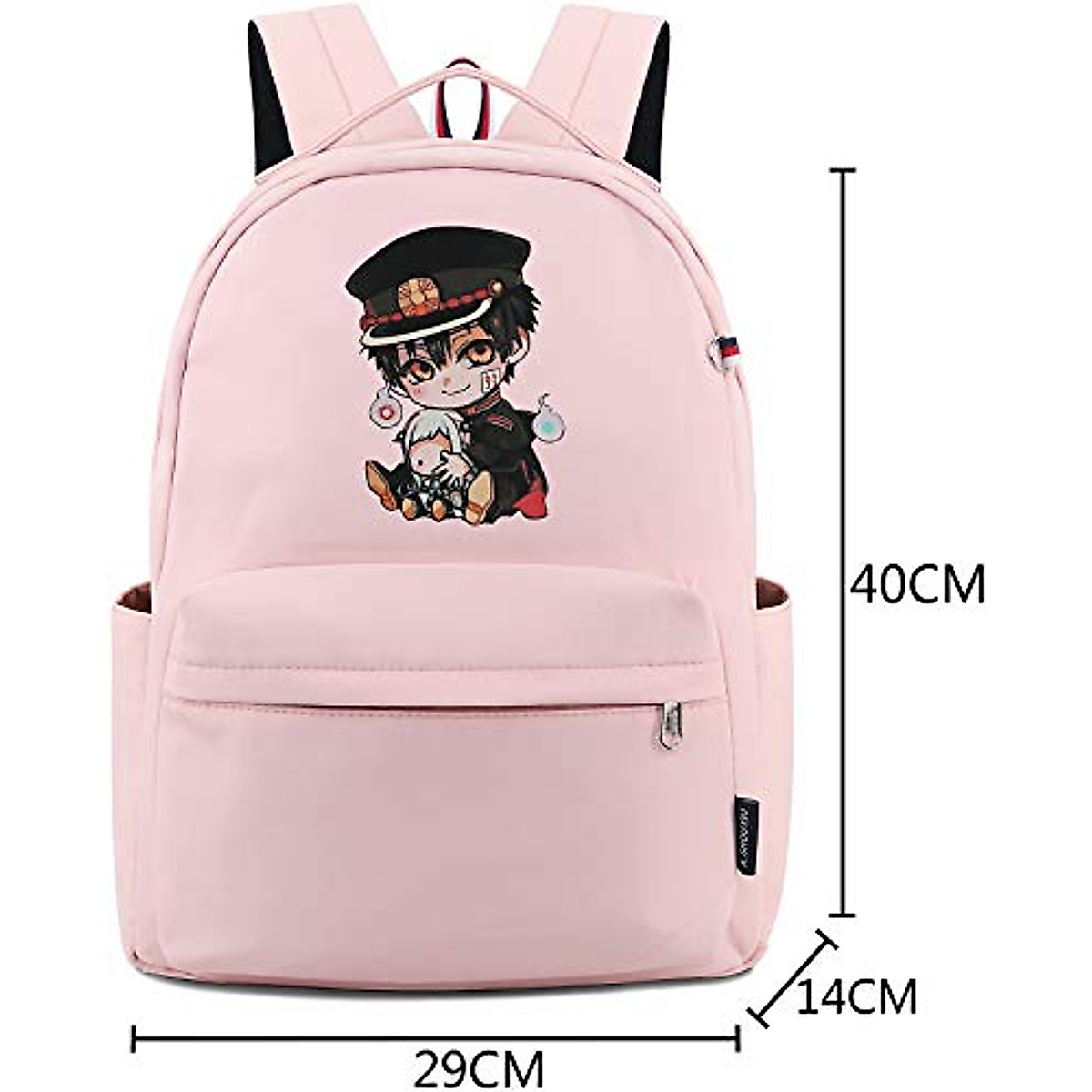 Roffatide Anime Toilet Bound Hanako Kun Backpack Yugi Amane Backpack Lightweight Nylon Backpack Printed Schoolbag Daypack Pink
