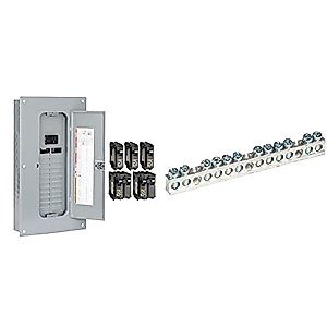 Square D by Schneider ElectricSquare D - HOM2448M100PCVP Homeline Load Center & Ground Bar Kit,MetallicSquare D by Schneider Electric