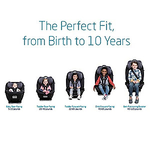 Maxi-Cosi Magellan Xp Max All-In-One Convertible Car Seat with 5 Modes & Magnetic Chest Clip, Nomad Black