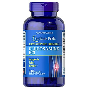 Puritans Pride Glucosamine HCI 680 Mg Capsules, White, Unflavored, 240 Count (Pack of 1)