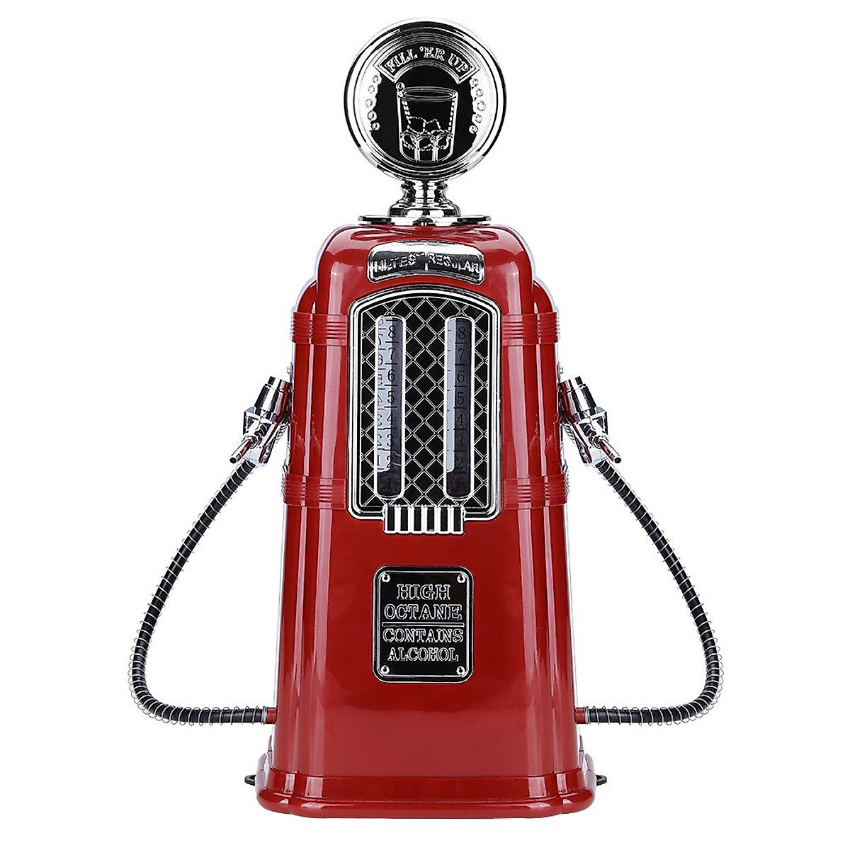 VBESTLIFE, Juice/Beer/Oil/Cocktails/Punches Pourer / 1000 CC Double Switch Drinks Beverage Pump Liquor Drinks Dispenser for Bars/Hotels/Tea Houses/KTV/Safety and Health(RED)