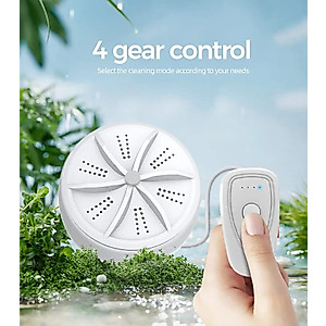 Mini Portable Washing Machine - Portable Washing Machine for sink, Ideal for Washing Light Clothes and Dishwasher, Portatil Folding Suitable For Travel, Home, RV, Office, College Room, Apartment