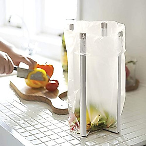 Tiiyee Multifunctional Kitchen Stand Holder, Water Bottle Drying Rack Plastic Bag Wine Decanter Glass Dryer Space Saving Glove Storage Dispenser Vertical Cup Trash Bag Shelf Organizer for Home Tower