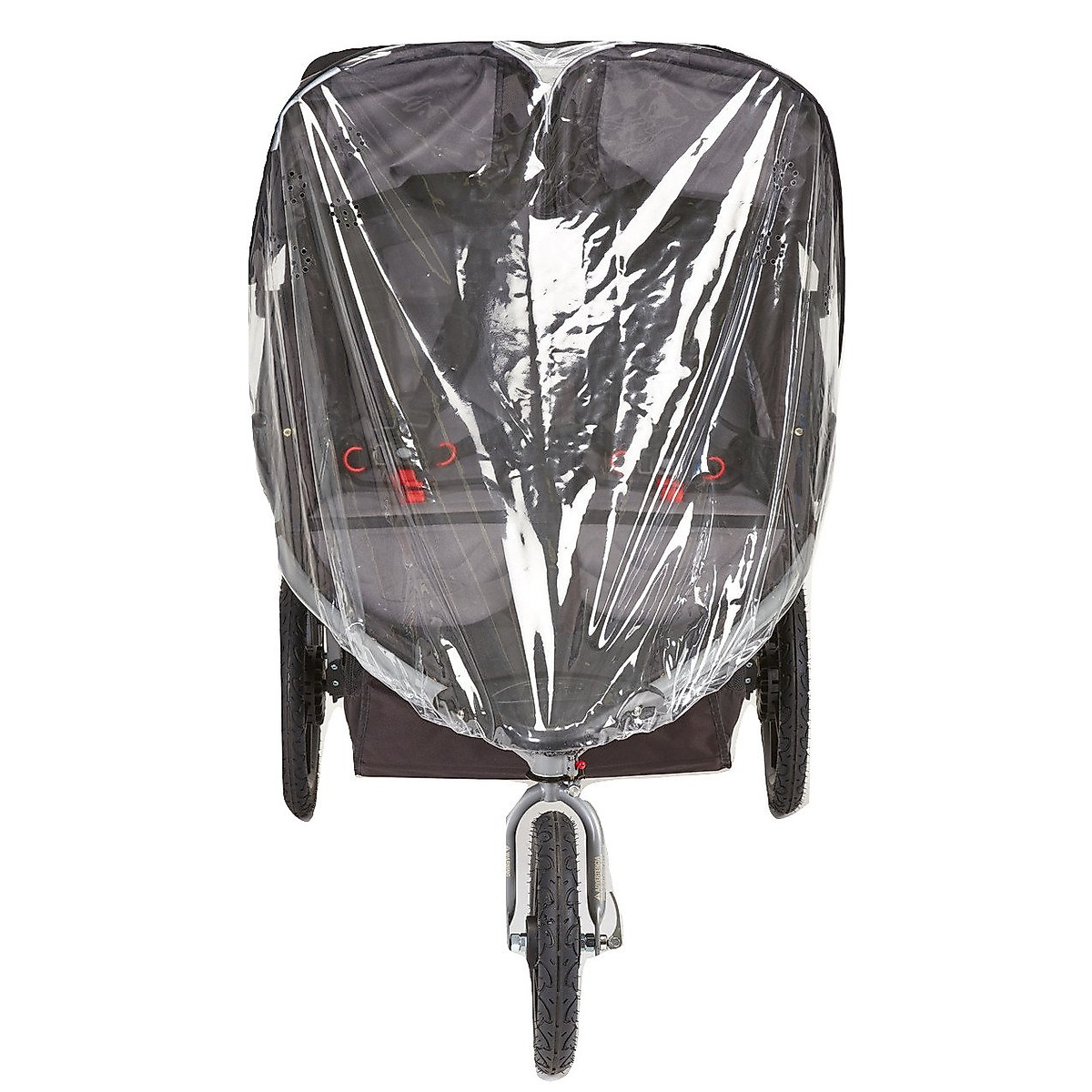 Sashas Peekaboo Friendly Rain and Wind Cover for BOB Revolution Flex Duallie & Strides Double Jogging Stroller
