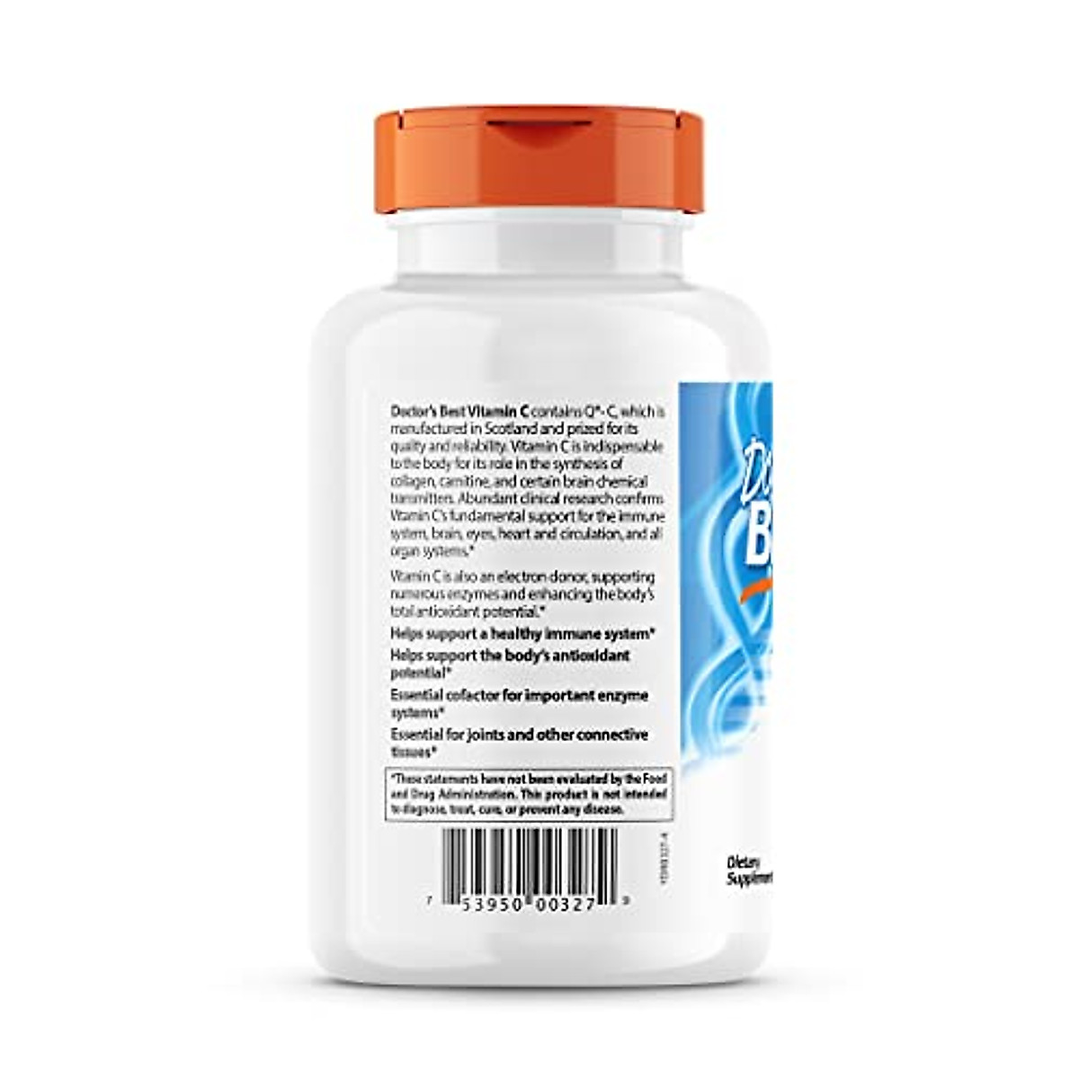 Doctor's Best Vitamin C with Quali-C 1000 mg, Healthy Immune System, 360 Count (Pack of 1)