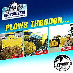 Xtreme Power Dozer - Motorized Extreme Bulldozer Toy Truck for Boys & Kids Who Love Construction Toys – Plow Through Dirt, Toys, Wood, Rocks – Indoor & Outdoor Play – Spring Summer Fall Winter