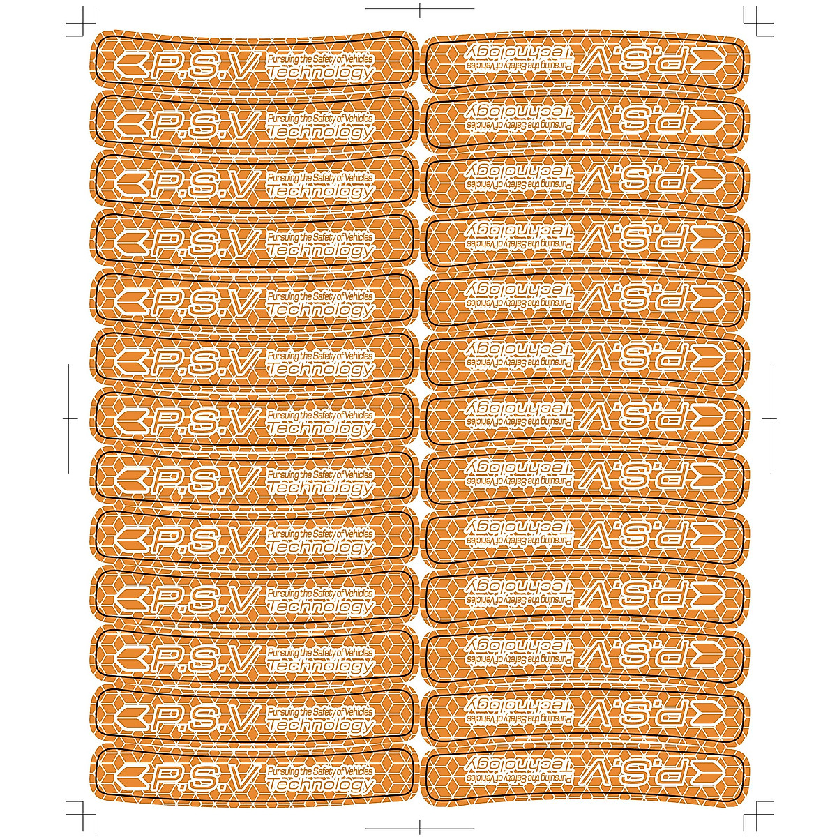 ATPC Japan Wheel Reflector Improve Safety of Road Bike at Night Viewability of 360 ° seen from Any Angle P.S.V Technology (Orange)