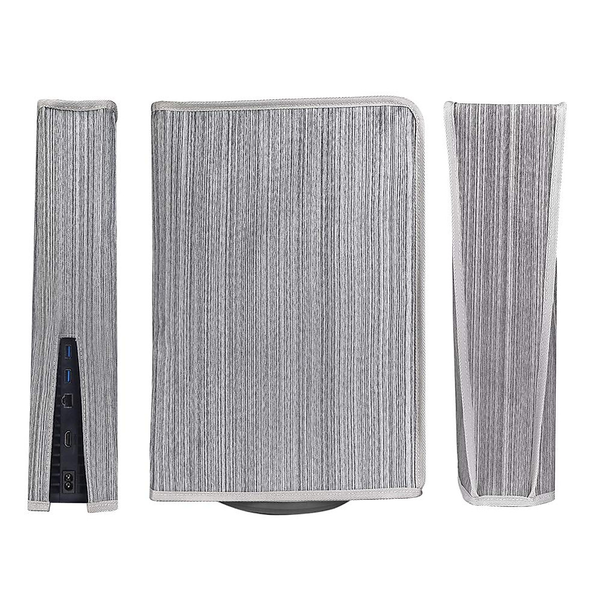 SHIYETA Dust Cover Soft Thick Cover Sleeve for Console Digital Edition & Regular Edition, Anti Scratch Waterproof Cover Sleeve -Easy Access Cable Port (Gray)