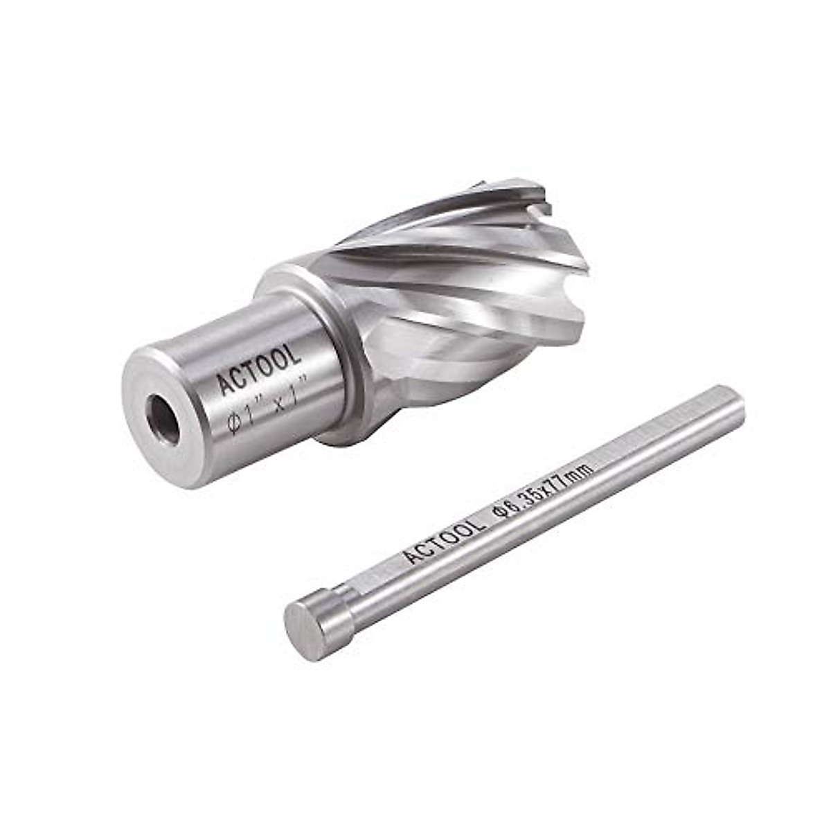 ACTOOL 1" Diameter × 1" Depth of Cut HSS ANNULAR Cutter with 3/4'' Weldon Shank